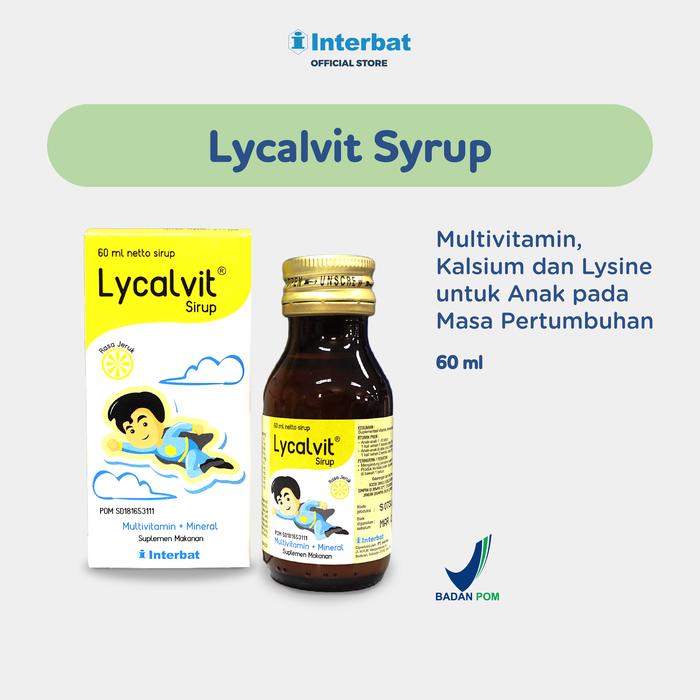Promo Lycalvit Syrup 60ml - Vitamin & Kalsium Anak pada Masa ...