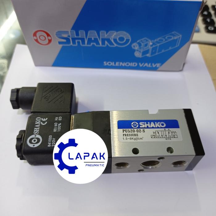 Jual solenoid valve Shako 5/2 PU520 - 02 1/4 inch - 220VAC - Kota Tangerang - pneumaticcenter ...