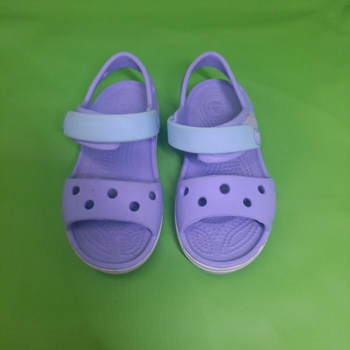 Jual preloved sepatu sendal anak perempuan ungu Crocs size 9 - Jakarta ...