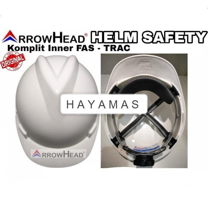 Jual Helm Proyek Safety ARROW Head + Fastrack Lengkap - Putih - Jakarta ...