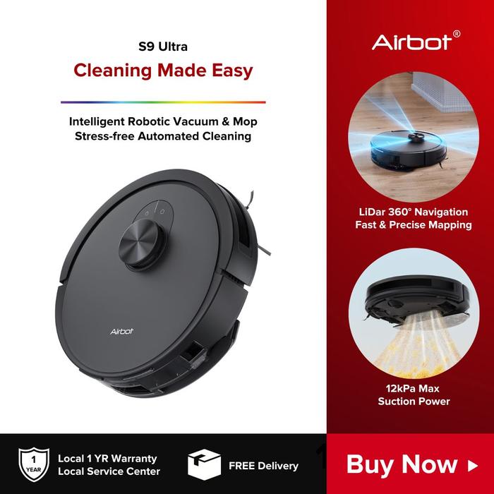 Promo [ New Launch ] Airbot S9 Ultra Robotic Vacuum Cleaner Smart Robot ...