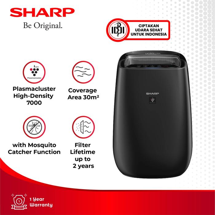 Promo Sharp Air Purifier FP-JM40Y-B With Mosquito Catcher Black 30m ...