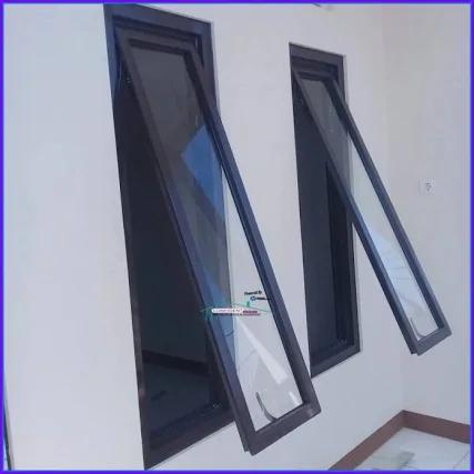 Jual JENDELA ALUMINIUM UK 120x60cm ALEXINDO - coklat tua, kaca ryben ...