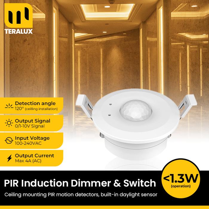 Jual TERALUX PIR Ceilling Motion Sensor Dimmer & Switch RF/0-10V ...