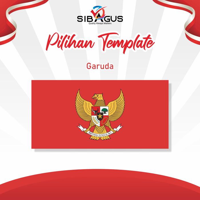 Jual Bendera Tangan Merah Putih | Bendera Kecil Custom Nama RT - Garuda ...