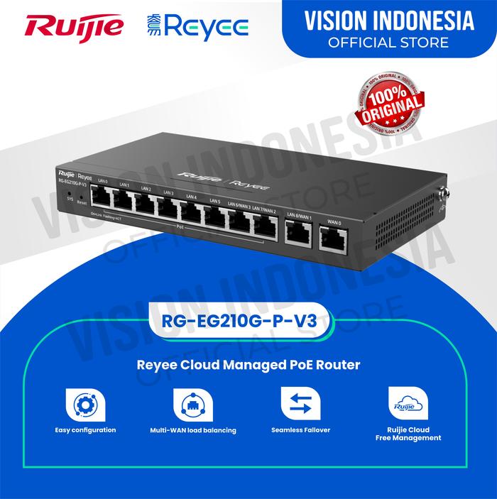Jual RUIJIE RG-EG210G-P-V3 Reyee Cloud Managed PoE Router - Jakarta ...