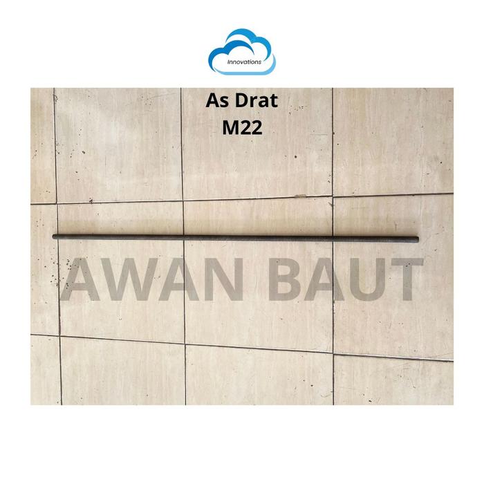 Jual As Drat Besi Mentah M22 Baut Stud Bolt Full As Drat - Kab. Bogor ...