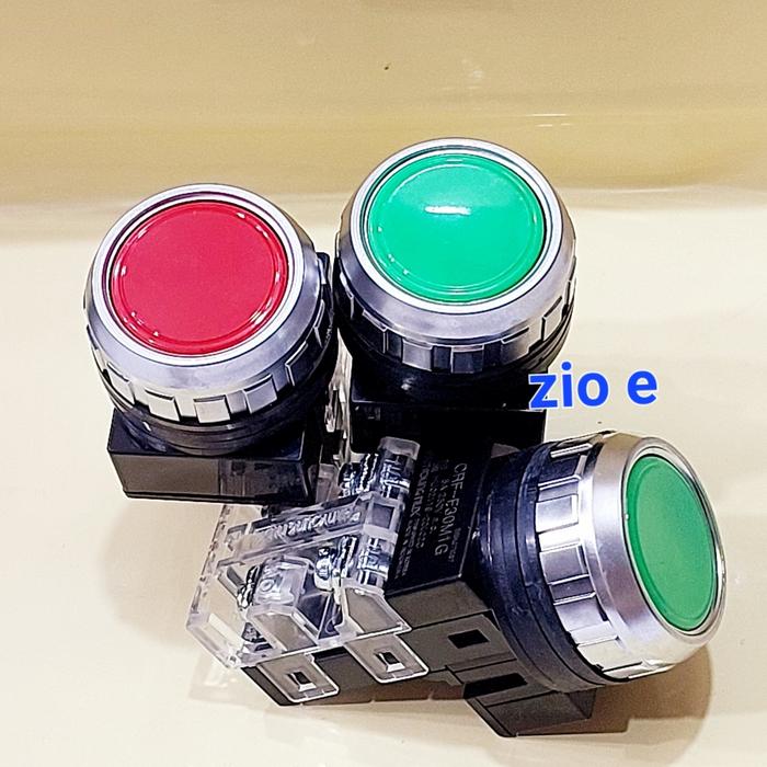 Jual push button switch 220v 30mm - hijau - Jakarta Barat - zioelectric ...