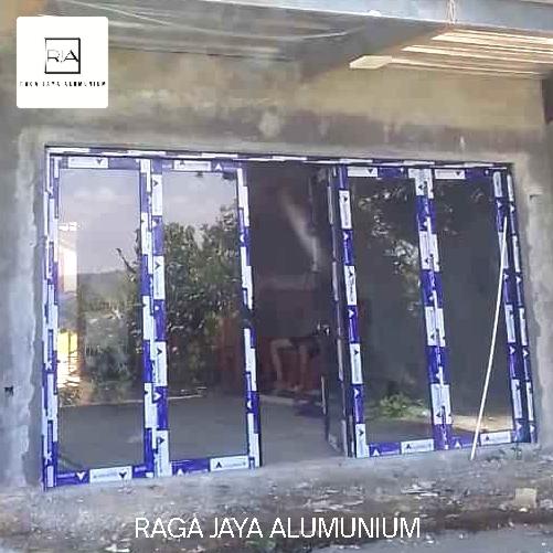 Jual PINTU LIPAT KACA KOMPLIT BERGARANSI / GLASS FOLDING DOOR - Kota ...