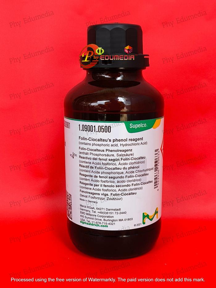Jual Folin Ciocalteus Merck Phenol Reagent / Follin / Folin Per ml ...