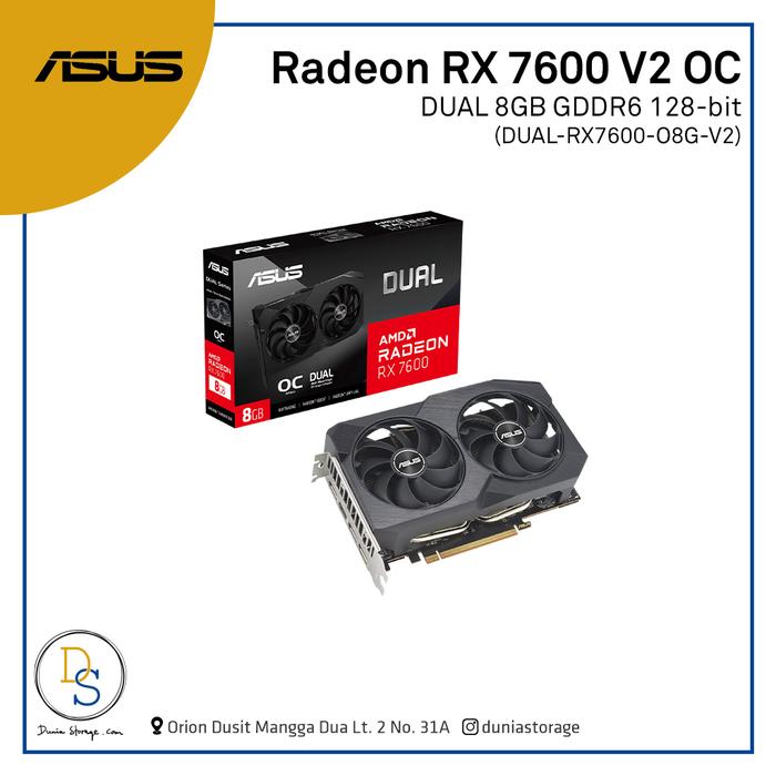 Promo ASUS Dual Radeon RX 7600 V2 OC Edition 8GB GDDR6 Cicil 0% 3x ...
