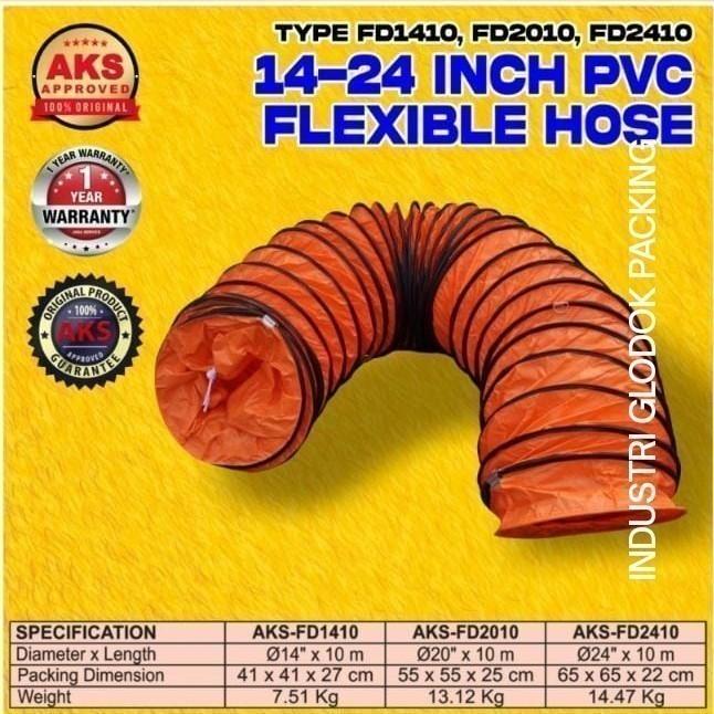 Jual selang blower ventilator/flexible hose 36inch x 5mtr selang ...