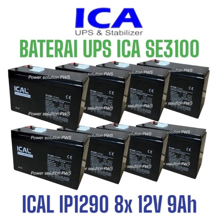 Jual Aki UPS ICA Series SE / Baterai UPS ICA SE1100 SE2100 SE3100 ...