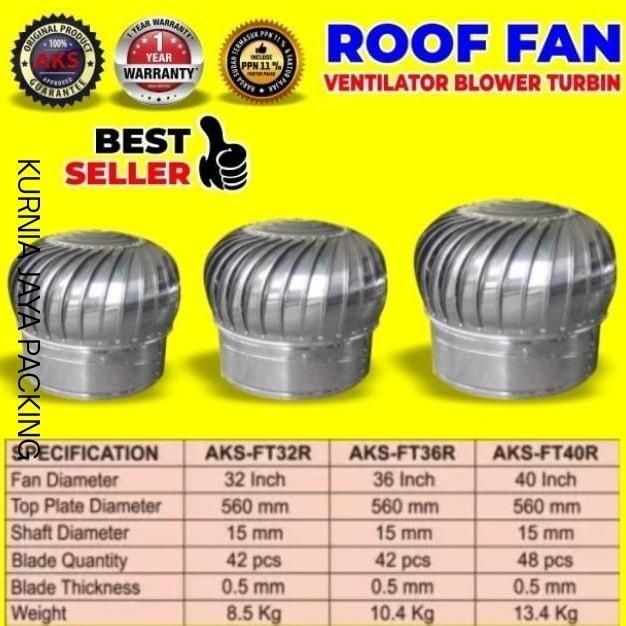 Jual blower atap pabrik /turbine ventilator ventilasi 26 inch -FT26R ...