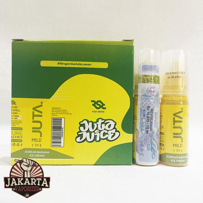 Jual [SALT] JUTA MILD KOREAN BANANA ICE CREAM SALT 15ML 1% BY RSR BREW ...