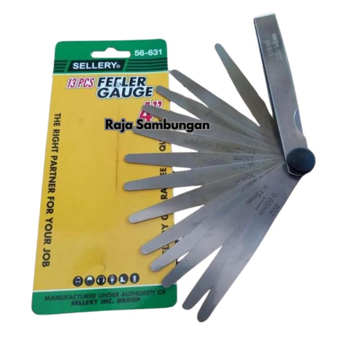 Jual Feeler Gauge 4 Inch Set 13 Pcs Blades 0.05 - 1mm Kunci Stel Setel ...