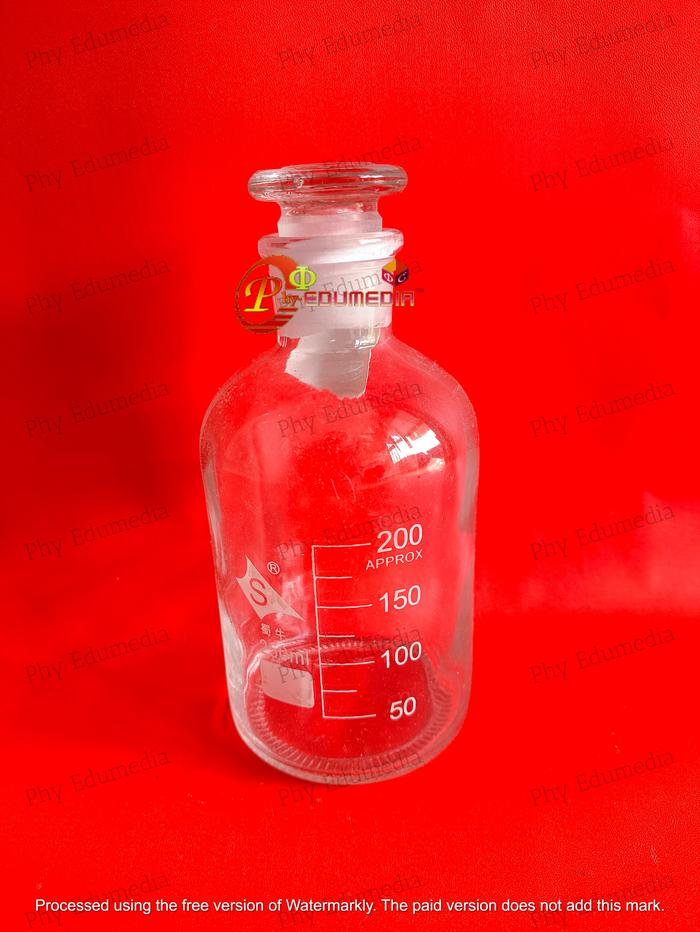Jual Botol Reagen Kaca Bening 250ml Berskala / Reagent Bottle Clear ...