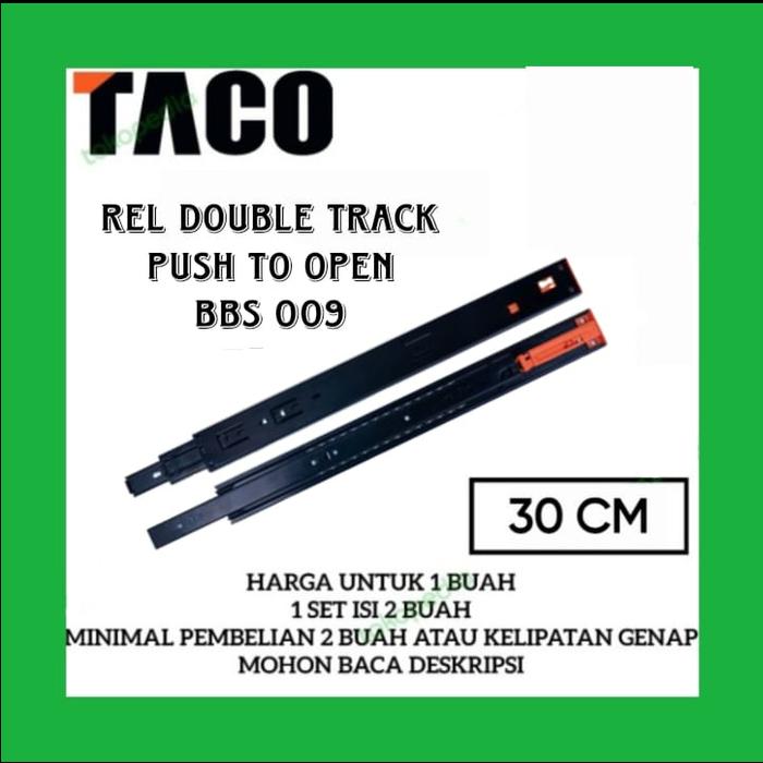 Jual Taco Rel Double Track Push To Open / Rel Laci BBS 009 / 30 cm ...