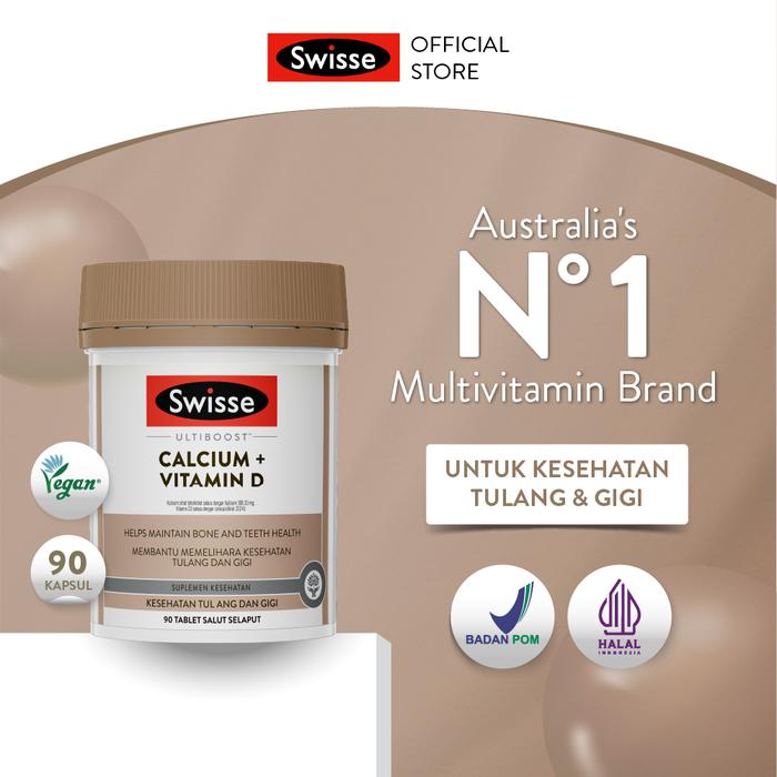 Promo Swisse Ultiboost Calcium & Vitamin D-Suplemen Kalsium Vit D3 - Jakarta Utara - Swisse ...