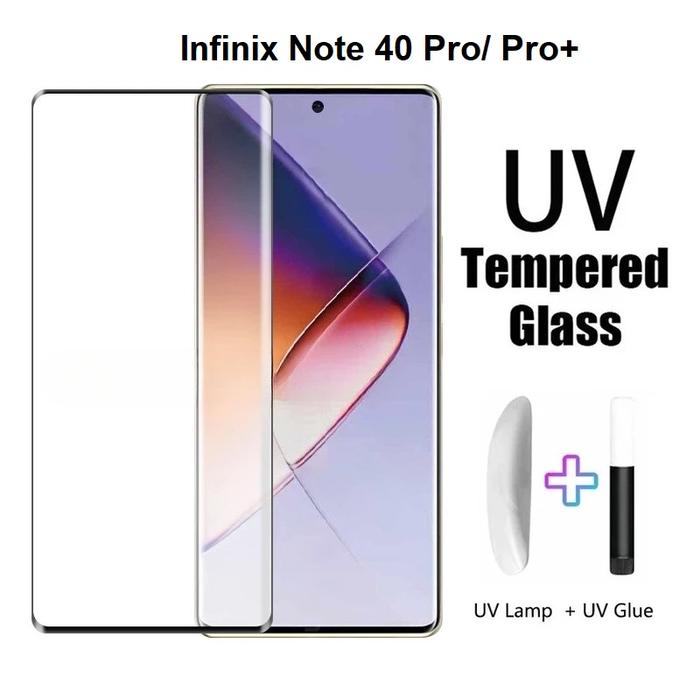 Jual Infinix Note 40 Pro / Pro Plus Tempered Glass UV Full Curved ...