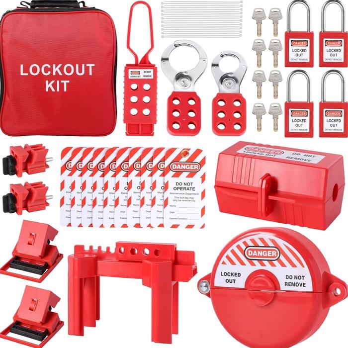 Jual Lockout Tagout Kit,Loto Kit Safety Padlock+Loto Hasp+Electrical ...