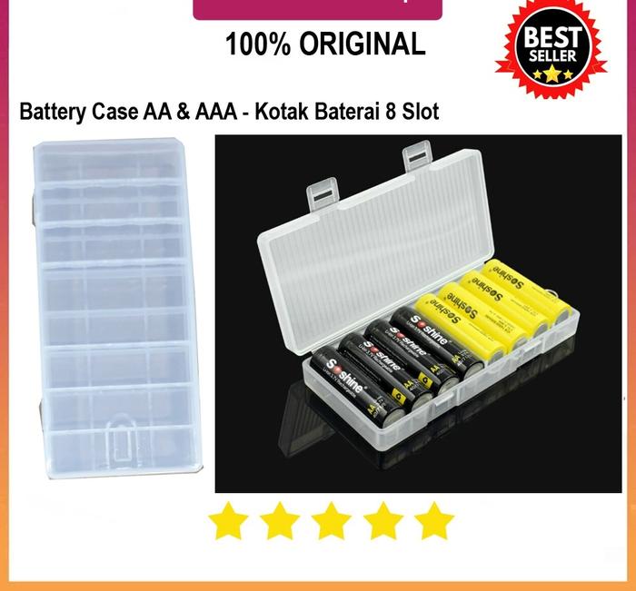 Jual Kotak Penyimpanan Baterai AA & AAA - Battery Case AA dan AAA 8 ...