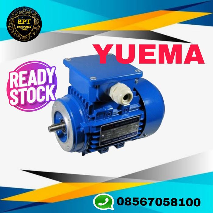 Jual Electric Motor Yuema SA 6P 0.12HP 0.09KW 3Phase Flange B14 ...