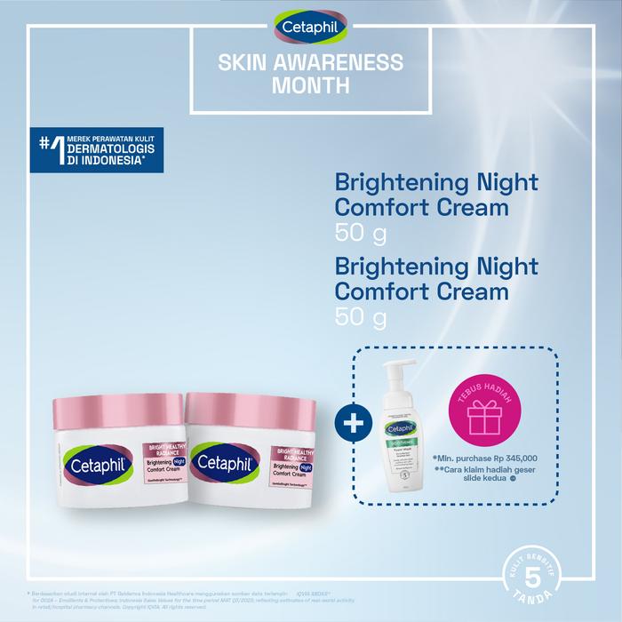 Promo Cetaphil Bright Healthy Radiance Brightening Night Comfort Cream ...