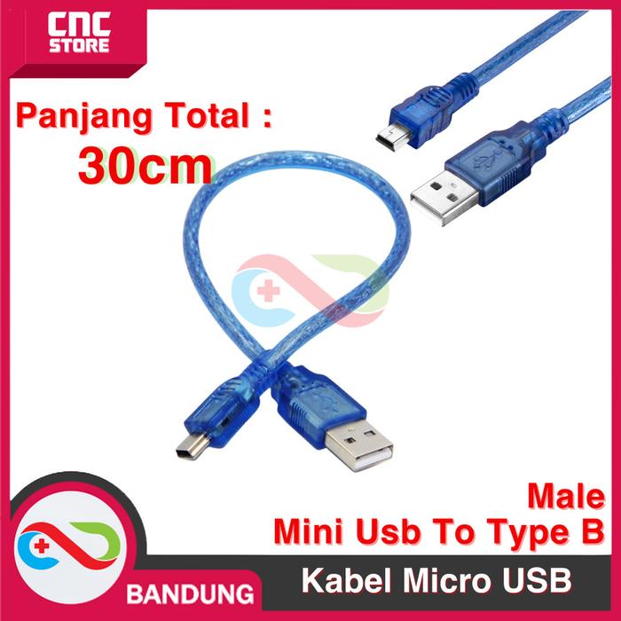 Jual KABEL DATA MINI USB FOR NANO V3 BIRU 30CM/50CM CABLE DATA - Kota ...