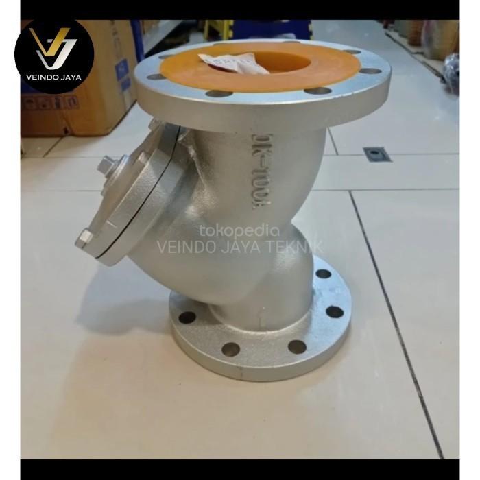 Jual Y Strainer Valve Cast Iron Flange 1 1/2" inch DN40 JIS 10K ...