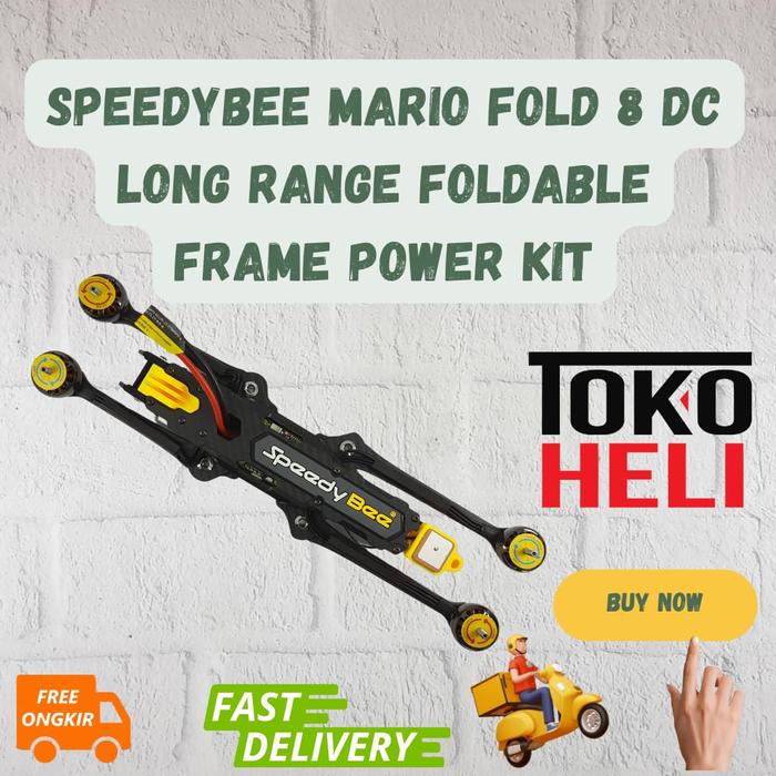 Jual SpeedyBee Mario Fold 8 inch DC Long Range Foldable Frame Power Kit ...