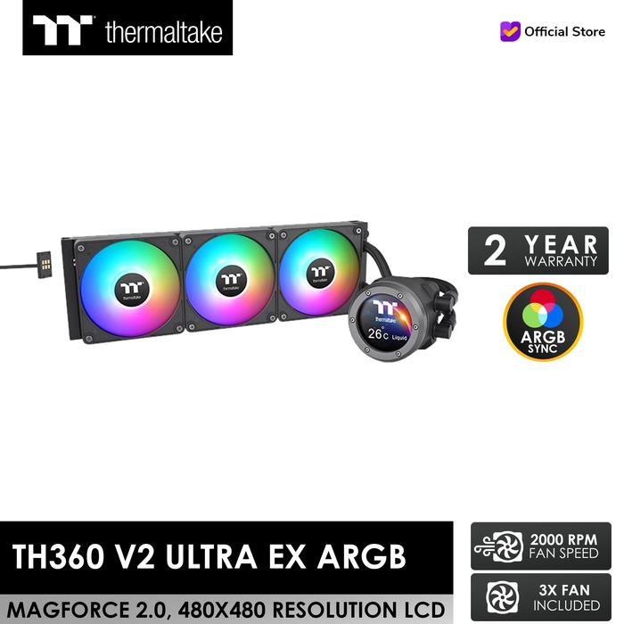 Promo Thermaltake TH360 V2 Ultra EX ARGB Sync [AIO Liquid Cooler] Cicil ...