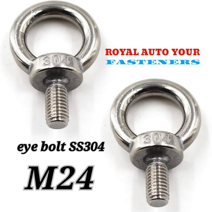 Jual EYE BOLT STAINLESS M24 MATA BAUT GANTUNG SS304 / BAUT CINCIN ...