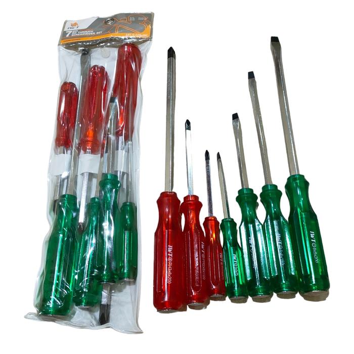 Jual Obeng Pukul Getok Set 7 Pcs IWT - Obeng Tembus IWT ORIGINAL ...