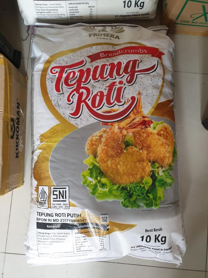 Jual PANKO PRIMERA 10 KG TEPUNG ROTI / BREAD CRUMB WHITE / PUTIH ...