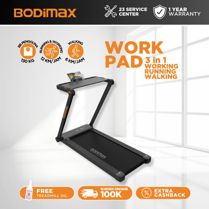 Promo BODIMAX WORK PAD - Running Pad 3 In 1 - Treadmill Workpad Cicil 0 ...