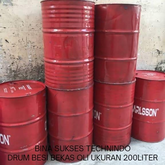 Jual PPC DRUM BESI KOSONG TONG BEKAS OLI MESIN TEBAL UKURAN 200LITER ...