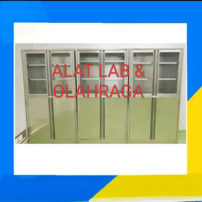 Jual LEMARI PENYIMPANAN LABORATORIUM DOUBLE STAINLESS 180 STORAGE CABINET DOUBLE LABORATORIUM ...