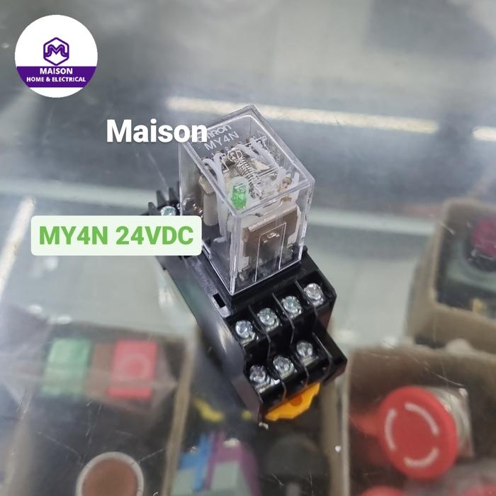 Jual Relay MY4N 24VDC MY4 24VDC MY4N 24V Plus socket 14 pin - relay + socket - Jakarta Barat ...