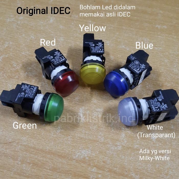 Jual Pilot lamp 22mm YW1P 2EQ 220V AC atau 24V DC - Red AC220V ...