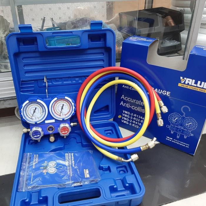 Promo Manifold AC value R410 R32 R22 R134 plus box bok VMG 2 Analize manifol - Jakarta Selatan ...