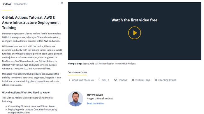 Jual CBT Nuggets - GitHub Actions Tutorial AWS & Azure Infrastructure ...