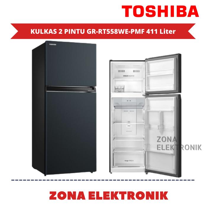 Jual Kulkas 2 Pintu Toshiba GR-RT558WE-PMF Inverter 411L Lemari Pendingin - Kab. Tangerang ...