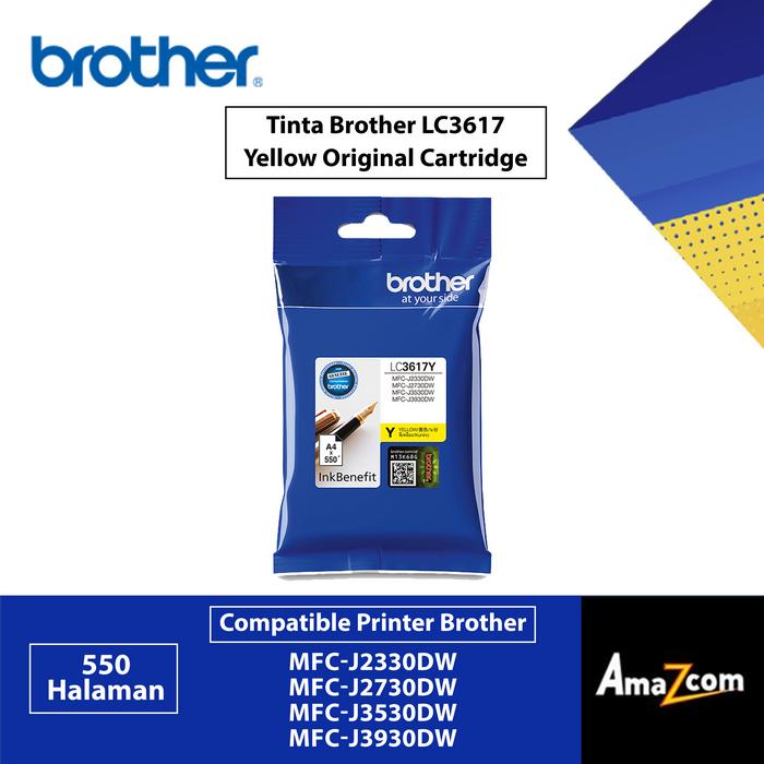 Jual Cartridge Tinta Brother LC3617 Printer J3530DW J3530 - Yellow ...