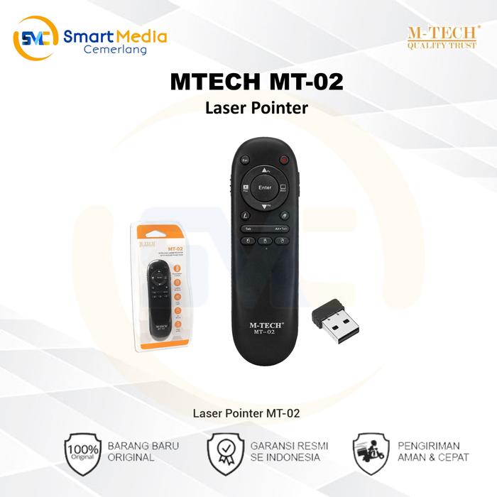 Jual M-TECH LASER POINTER MT-02|MT02 with Mouse Function Wireless ...