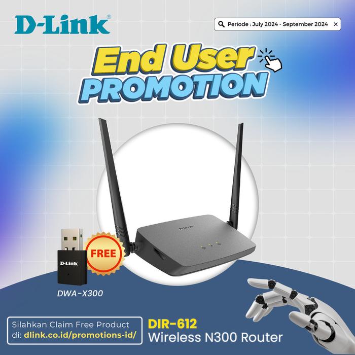 Jual D-LINK DIR-612 Wireless Router / Wifi Router / Router DLINK DIR612 - Jakarta Pusat ...