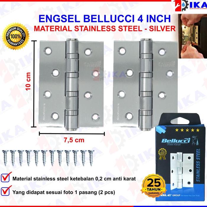 Jual Terbaik Engsel 3 Inc Stainless Tebal/ Engsel 4 Inch Stainless ...