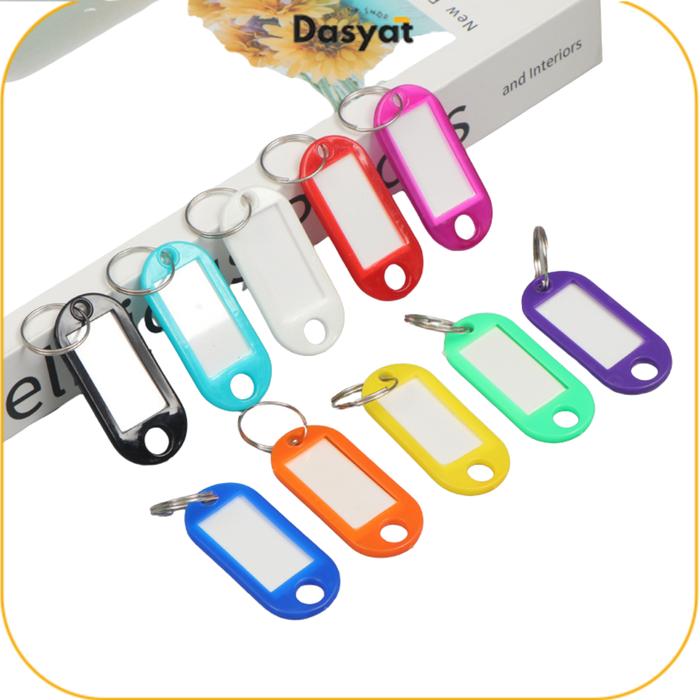 Promo DOS Name Tag Gantungan Kunci Warna-Warni Label Nama Plastik ...
