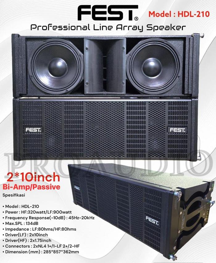 Jual Speaker Line Array Pasif FEST HDL210 / HDL-210 / HDL210 Original ...
