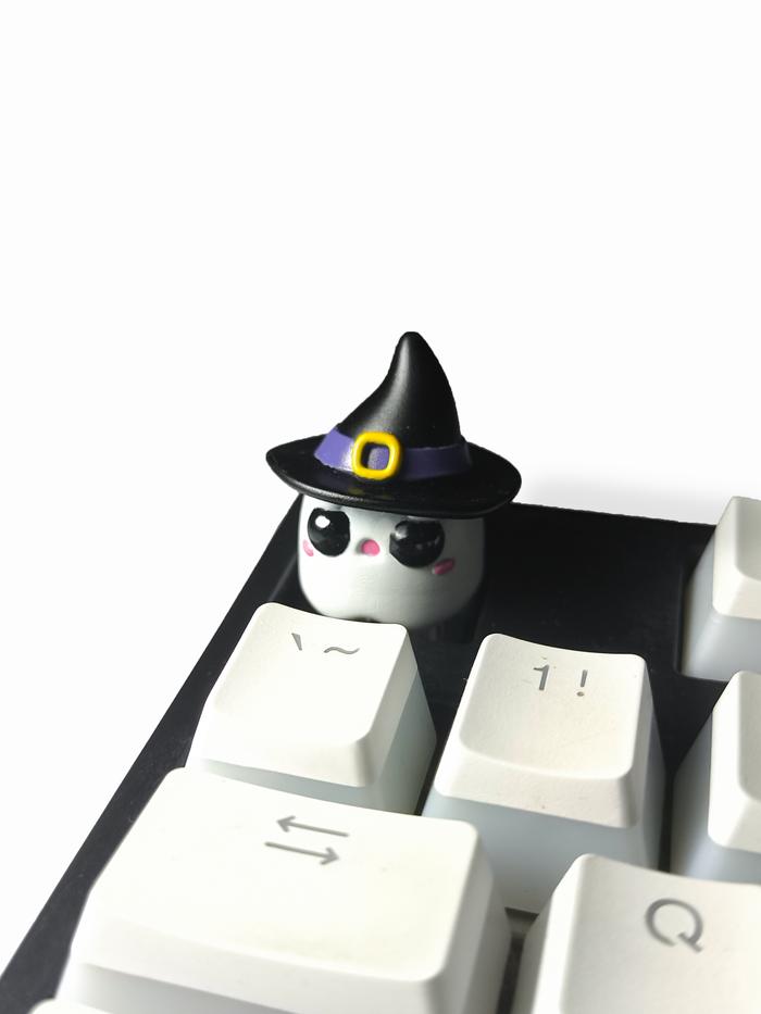 Promo Little Ghost Witch Keycaps/Mechanical Keycaps/Resin Keycaps ...